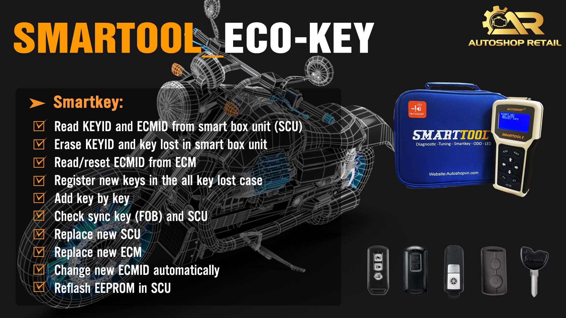 SMARTTOOL - ECO - Tool programming smartkey and ODO